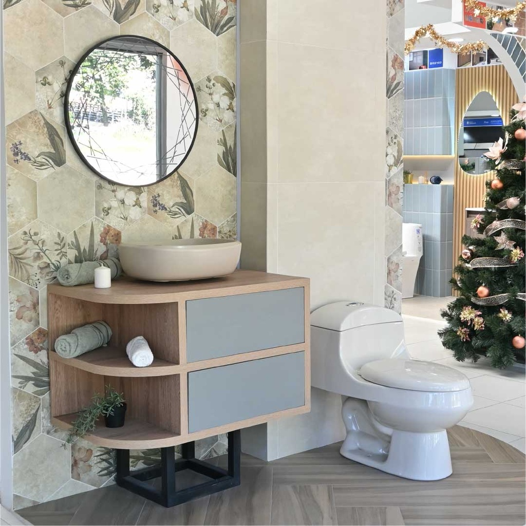 MUEBLE DE BAÑO FLORMORADO ELEVADO 80X55 COMFER | COMFER S.A.S