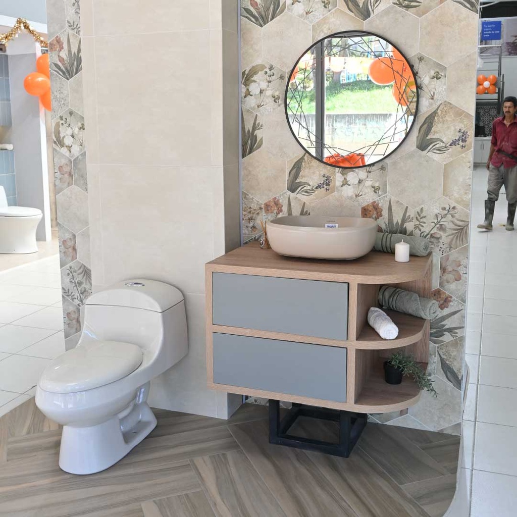 MUEBLE DE BAÑO FLORMORADO ELEVADO 80X55 COMFER | COMFER S.A.S