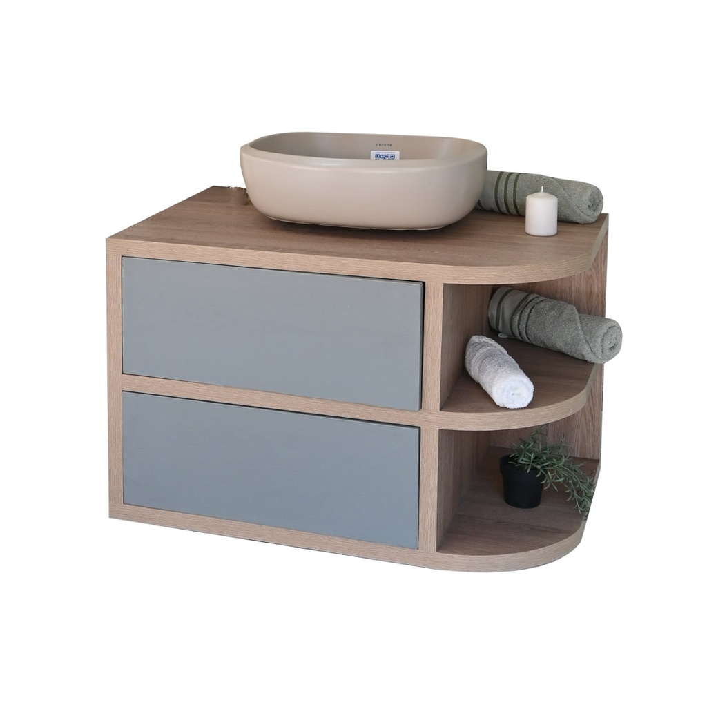 MUEBLE DE BAÑO FLORMORADO ELEVADO 80X55 COMFER | COMFER S.A.S